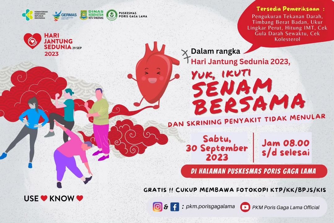 Peringati Hari Jantung Sedunia, Puskesmas Poris Gaga Lama Kota ...